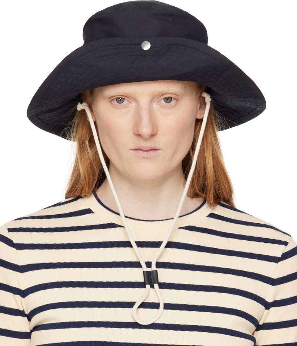 Jil Sander Navy Fisherman Beach Hat Jil Sander