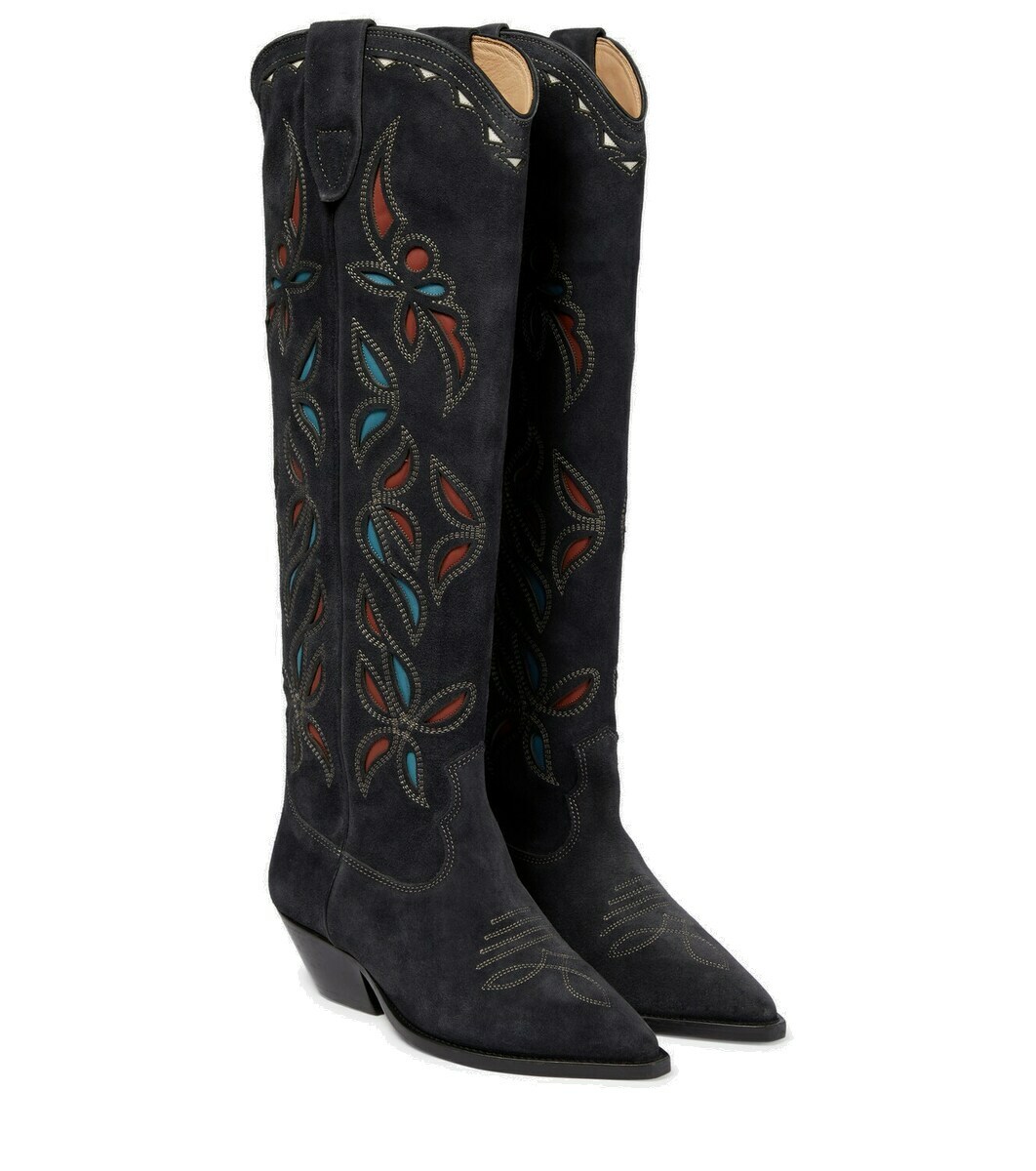 Isabel Marant Denvee suede knee-high boots Isabel Marant