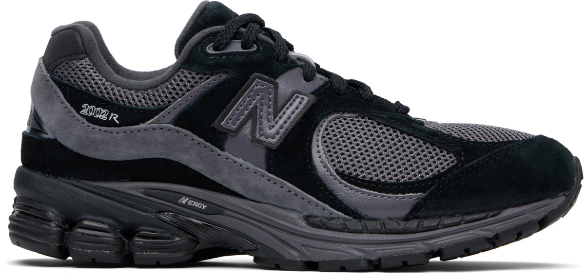 New Balance Black & Gray 2002R Sneakers New Balance