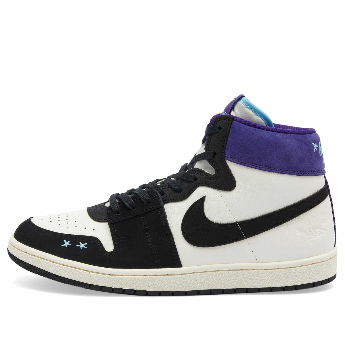 Air Jordan x Opium Air Ship PE SP in Blue Chill/Black/Court Purple Nike ...
