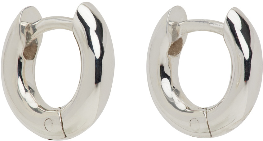 Sophie Buhai Silver Tiny Bagel Hoops Sophie Buhai