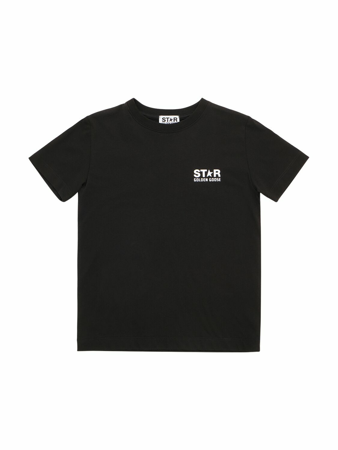 GOLDEN GOOSE Logo Print Cotton Jersey T-shirt Golden Goose Deluxe Brand