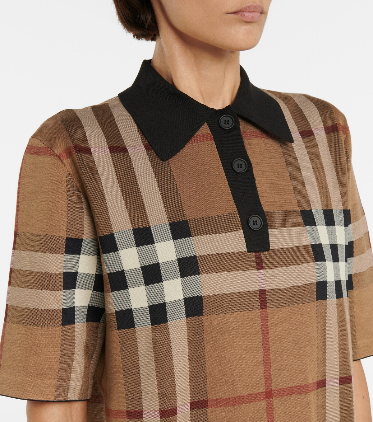 Burberry - Checked polo shirt Burberry