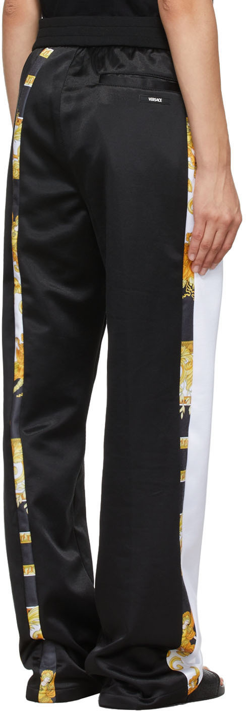 Versace Black Jersey Medusa Renaissance Lounge Pants Versace