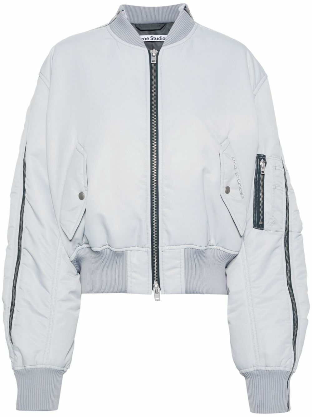 Acne Studios Blue Zipped Padded Bomber Jacket Acne Studios