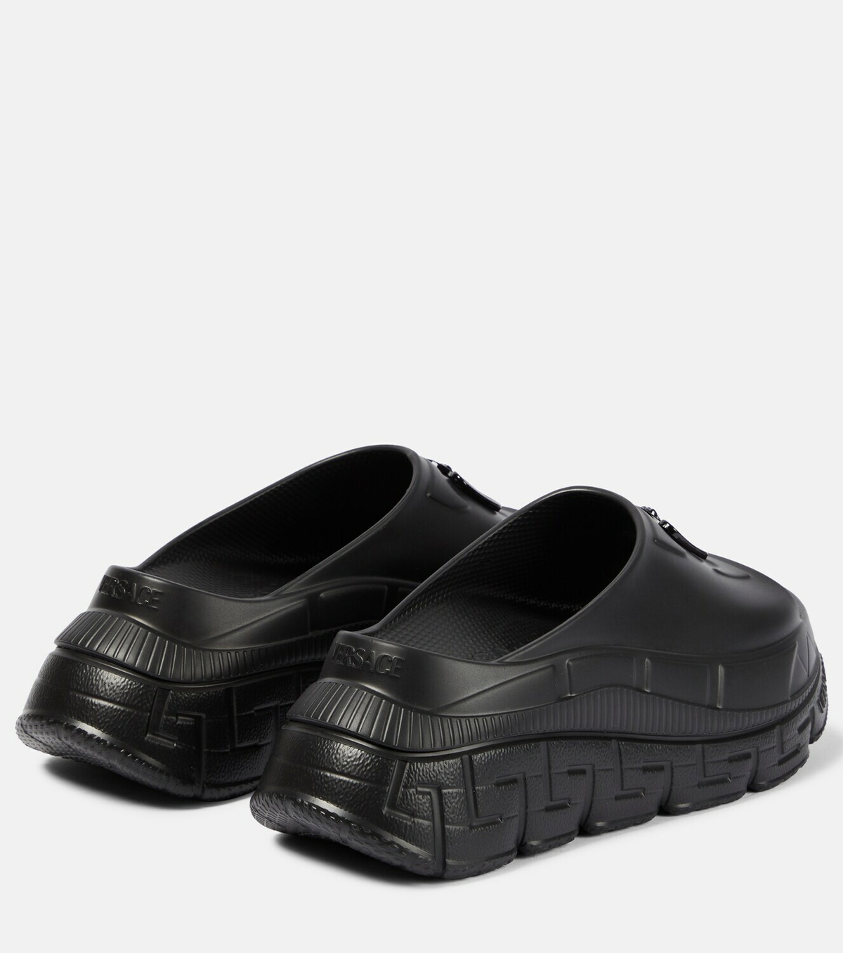 Versace Trigreca rubber platform slides Versace
