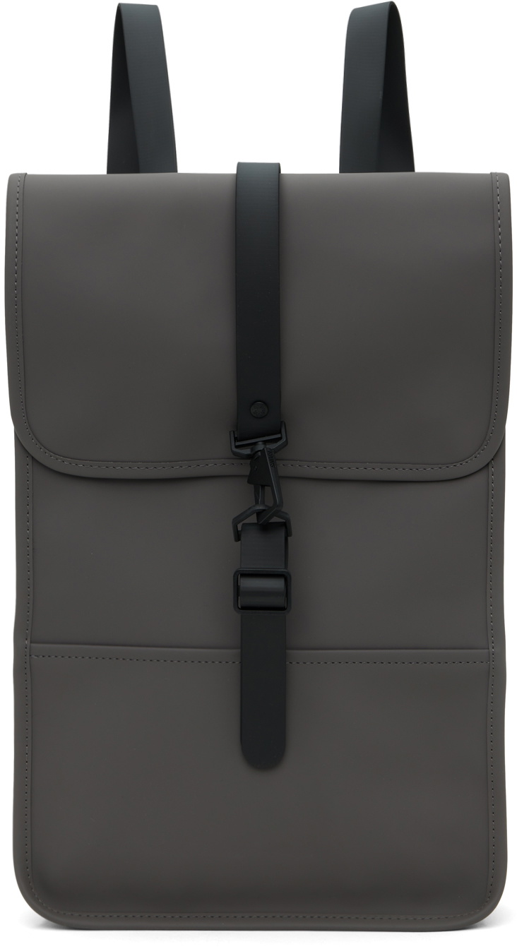 RAINS Gray Mini Backpack Rains