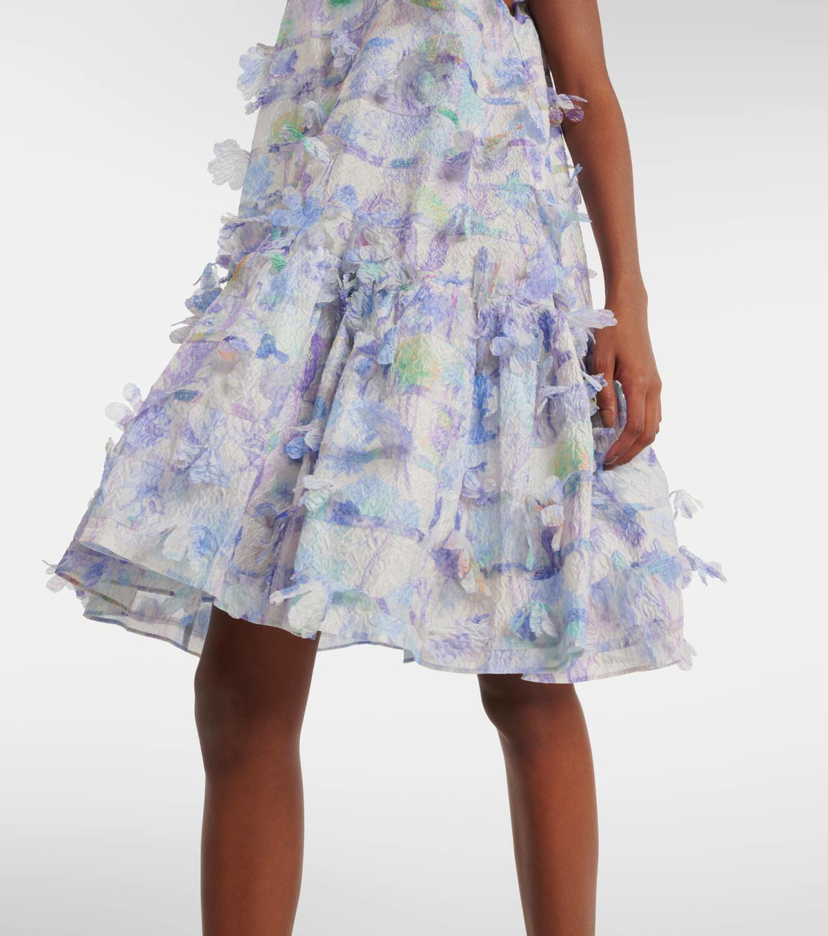 Susan Fang Floral-appliqué minidress Susan Fang
