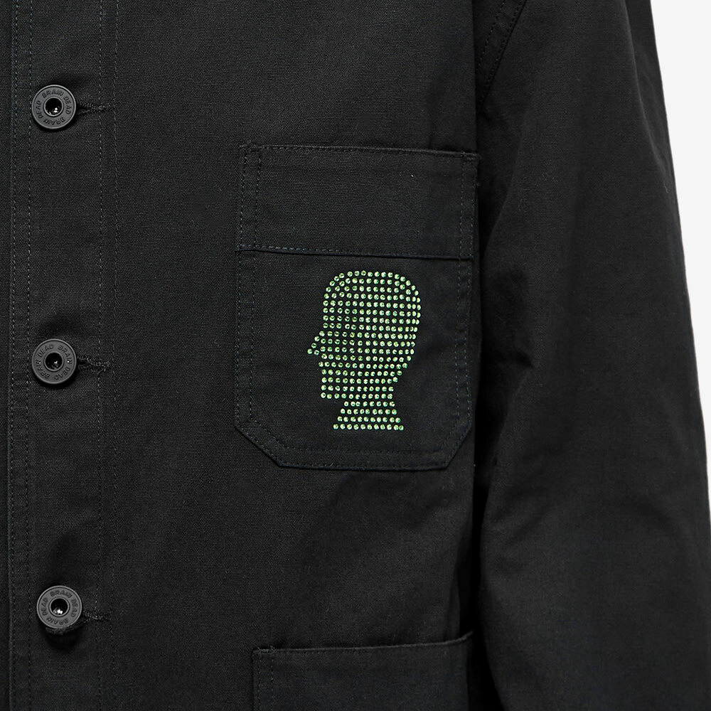 Brain Dead Women's Squirrel Rhinestone Chore Coat in Washed Black Brain ...