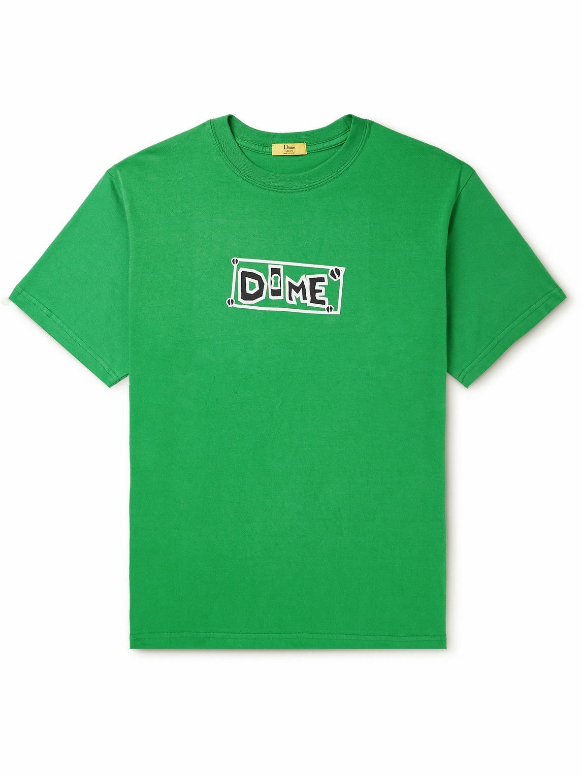 DIME - Logo-Print Cotton-Jersey T-Shirt - Green Dime