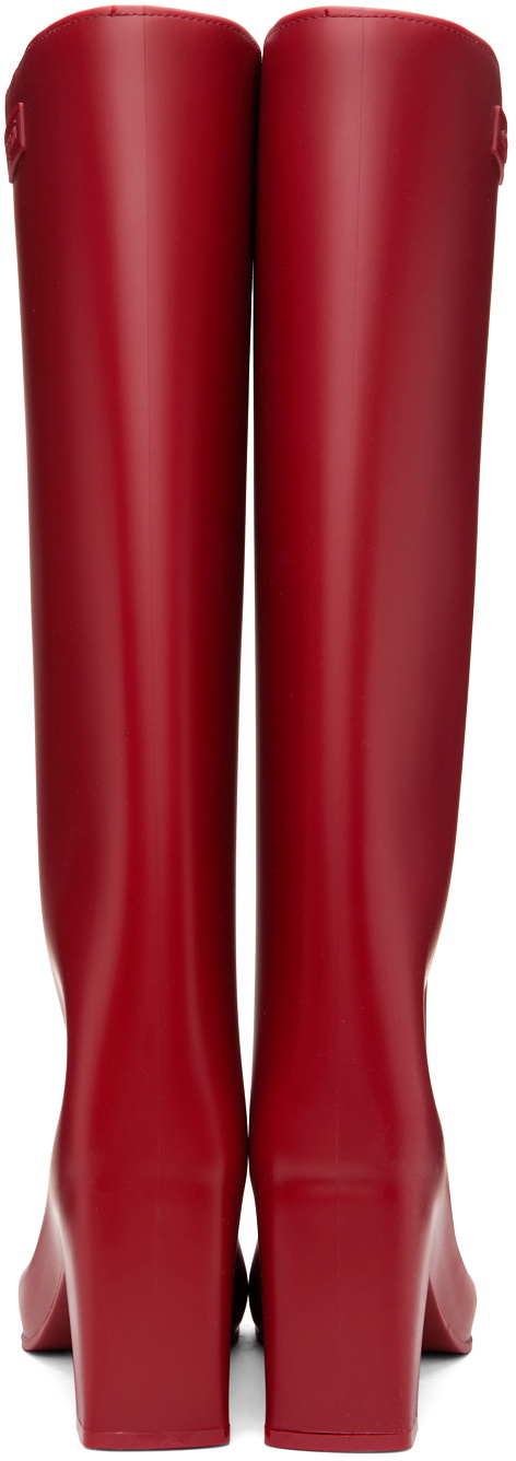 Coperni Red Rubber Bridge Tall Boots Coperni
