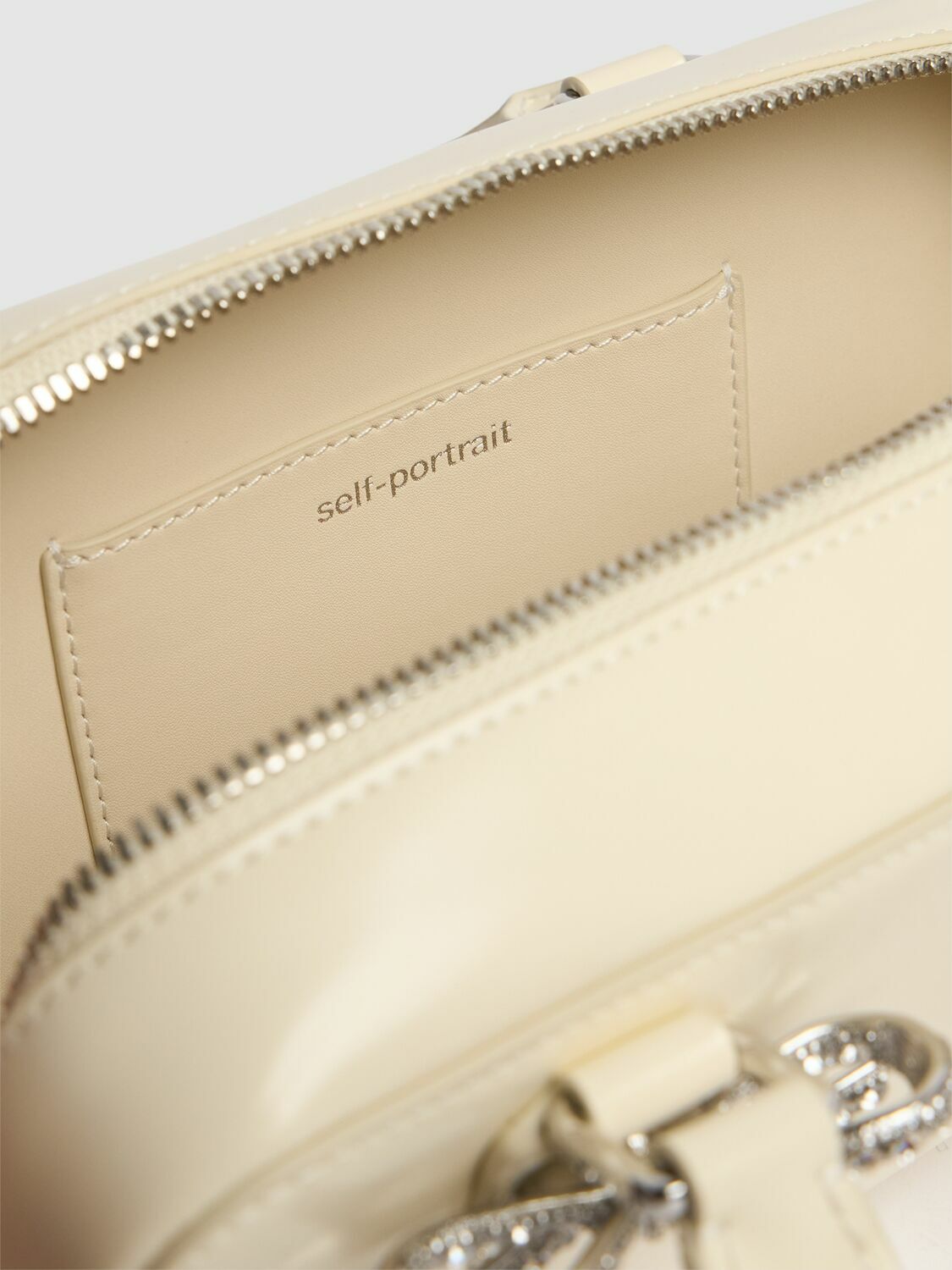 SELF-PORTRAIT Mini Leather Top Handle Bag Self-Portrait