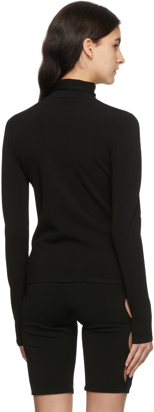 Dion Lee Black & Navy Double Hosiery Turtleneck Dion Lee