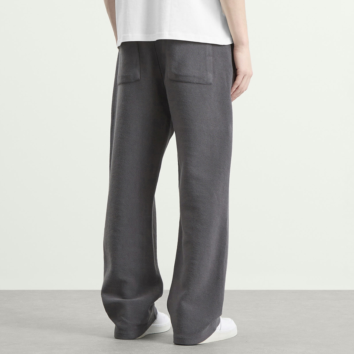 ANNIE HOOD Men's Inside Out College Straight Joggers in Washed Black ...