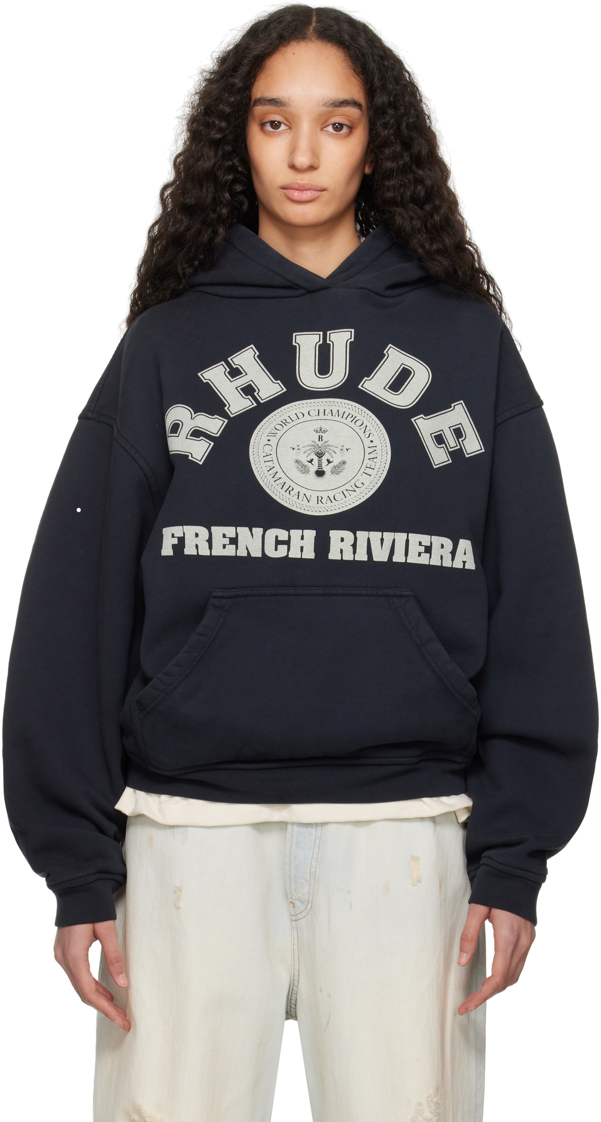 Rhude Black 'French Riviera' Hoodie Rhude