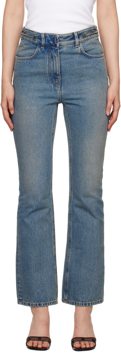 Givenchy Blue Chain Link Jeans Givenchy