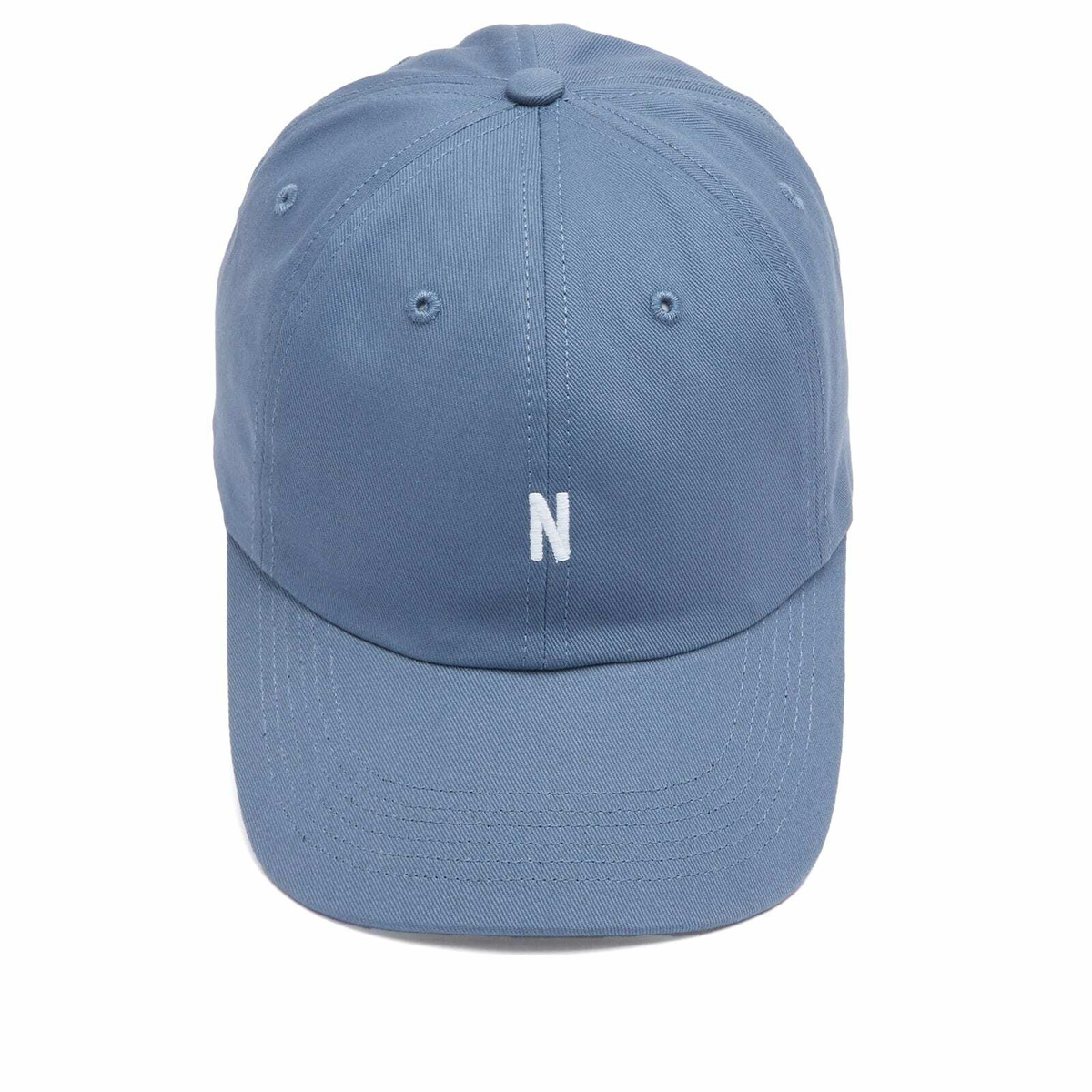 Norse Projects Men's Twill Sports Cap in Steel Blue Norse Projects