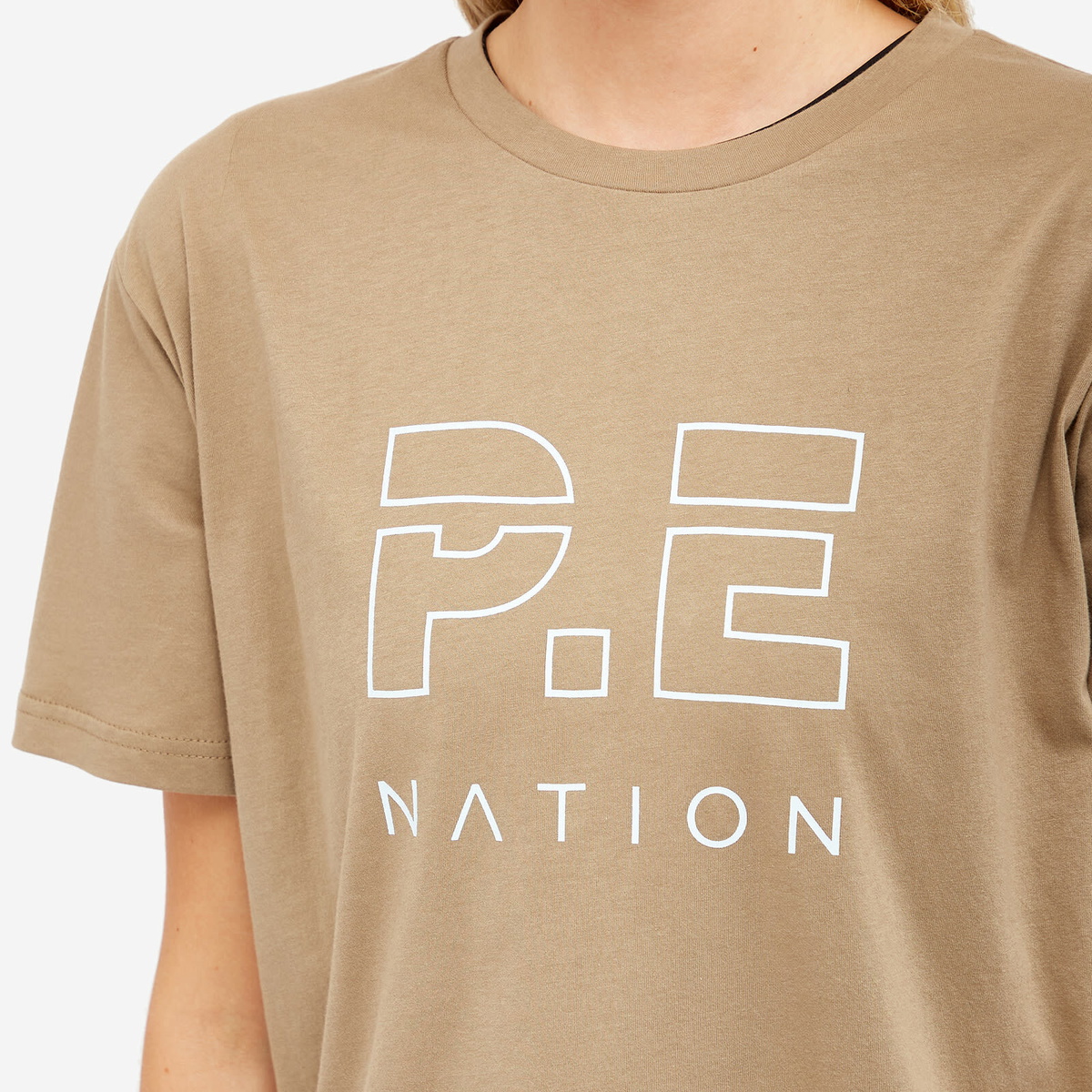 P.E Nation Women's Heads Up T-Shirt in Silver Mink P.E Nation