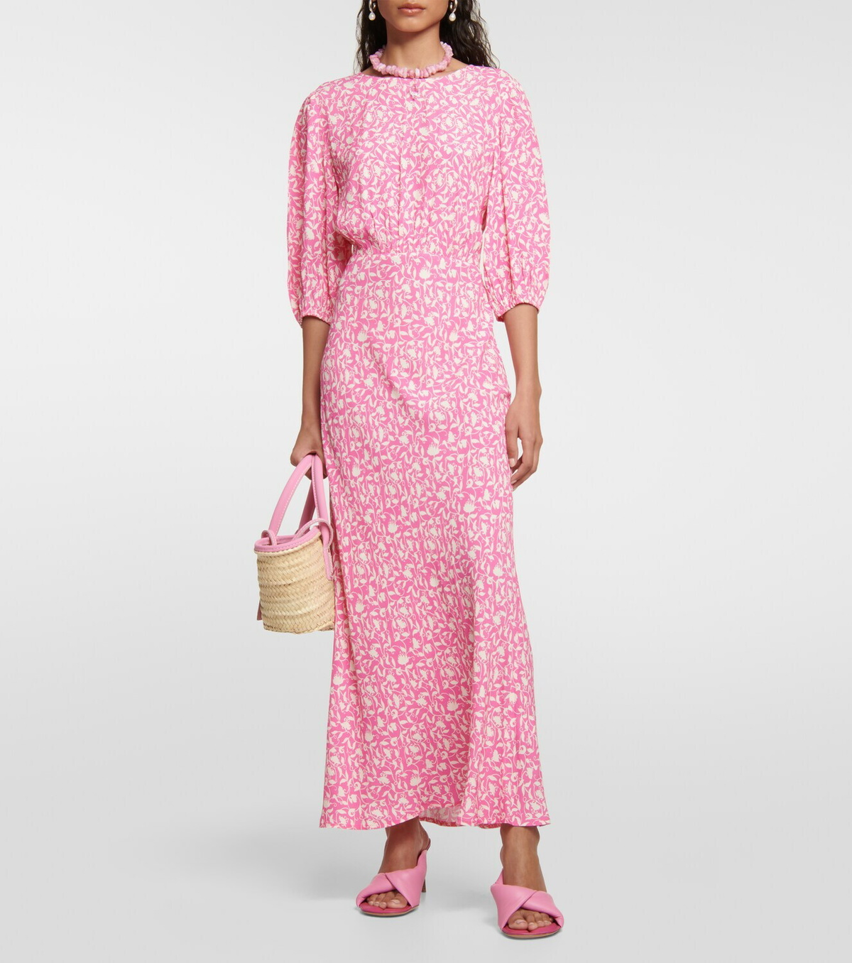 Rixo Flavia printed crêpe maxi dress Rixo