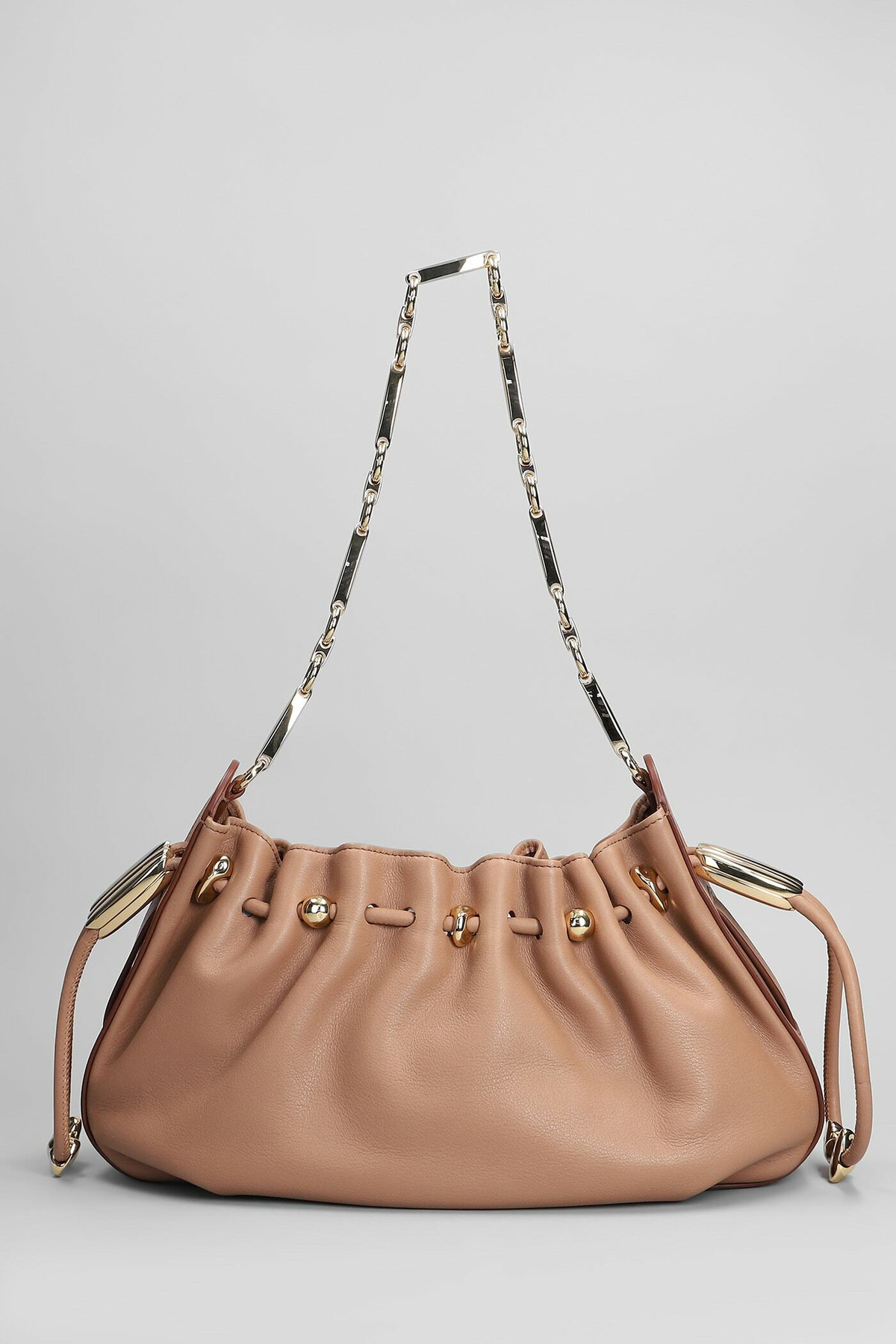 Zimmermann Halcyon Shoulder Bag In Taupe Leather Zimmermann
