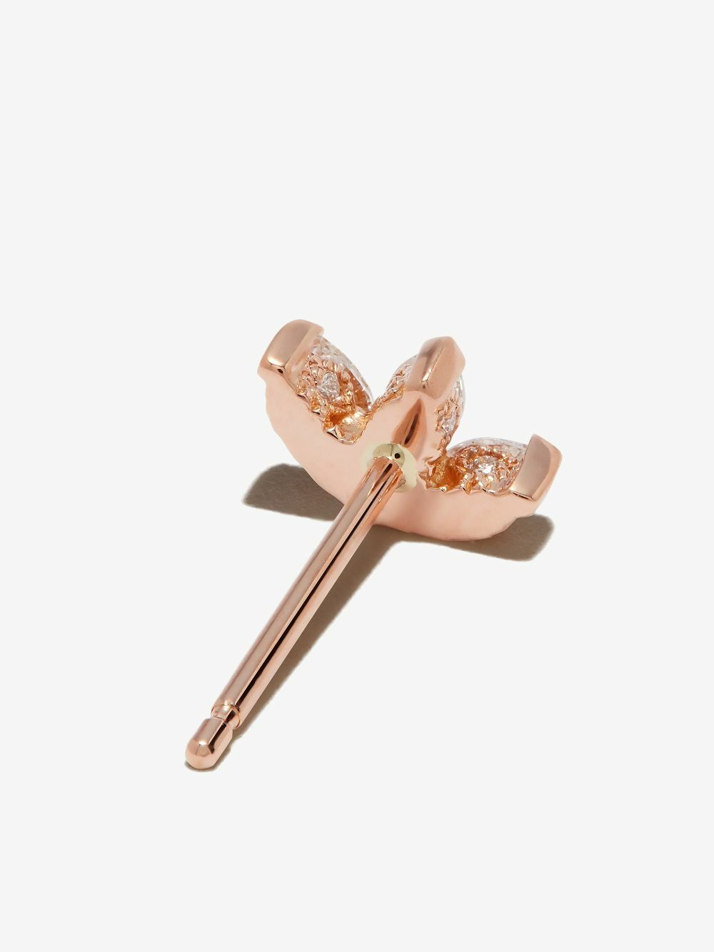 MARIA TASH 18K Rose Gold Lotus Diamond Earring Maria Tash