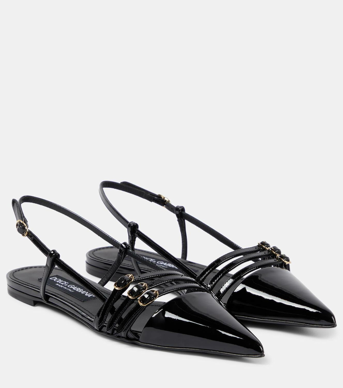 Dolce&Gabbana Patent leather slingback ballet flats Dolce & Gabbana