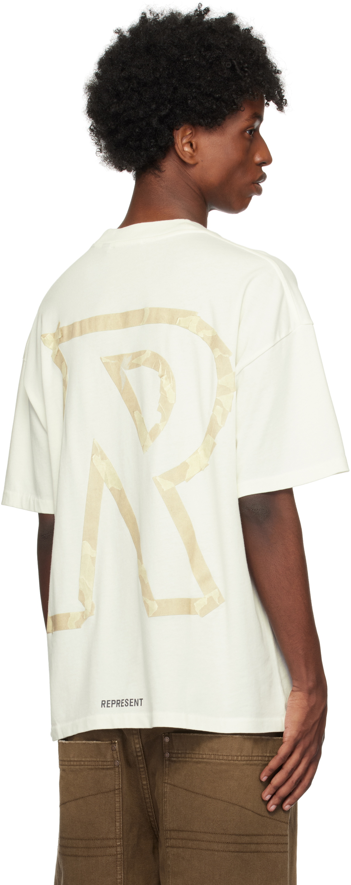 Represent White Masking Tape Initial T-shirt Represent