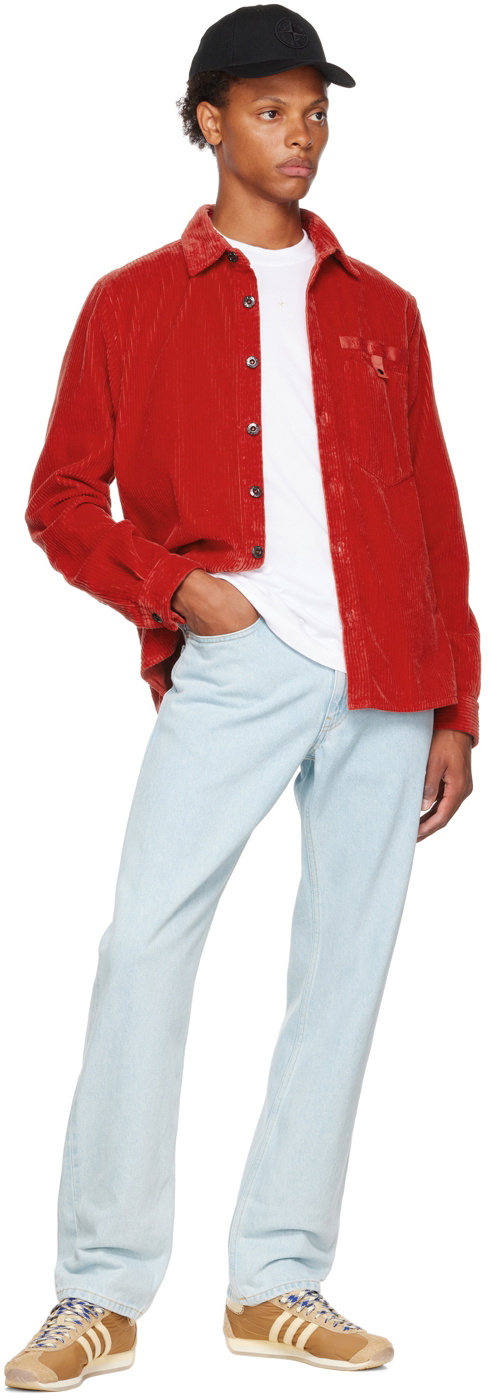 Stone Island Red Patch Pocket Shirt Stone Island