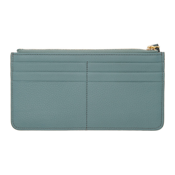 Chloe Blue Alphabet Flat Wallet Chloe