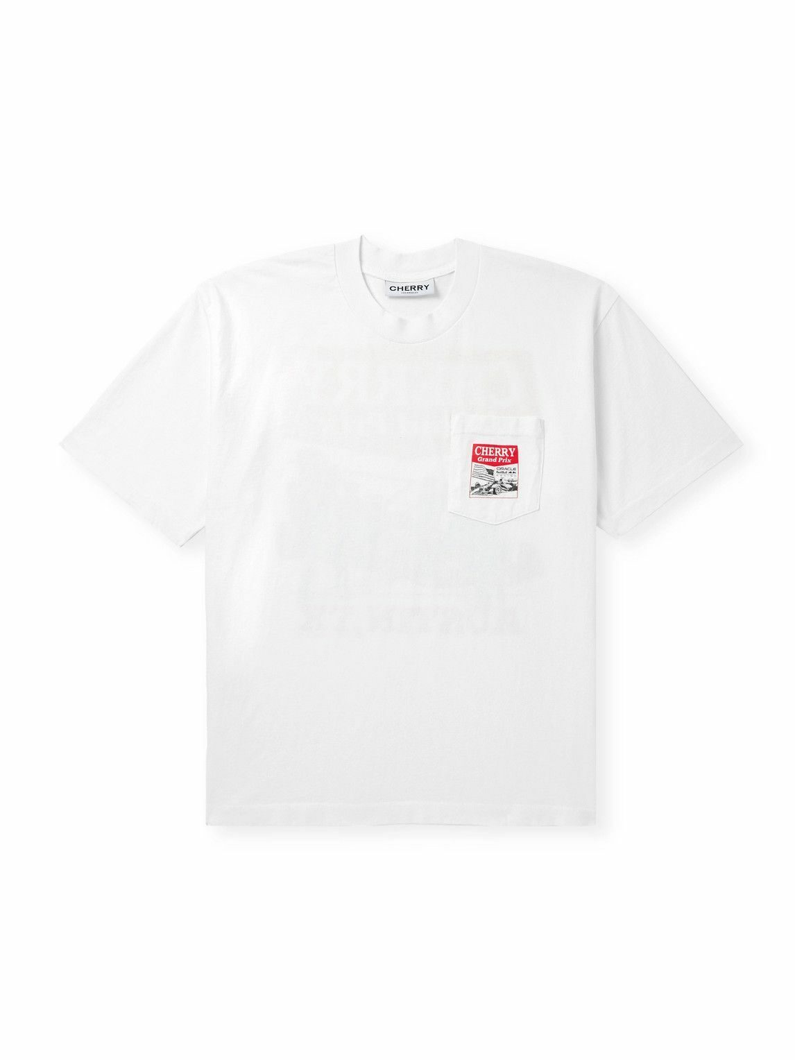 Cherry Los Angeles - Oracle Red Bull Racing Logo-Print Cotton-Jersey T ...