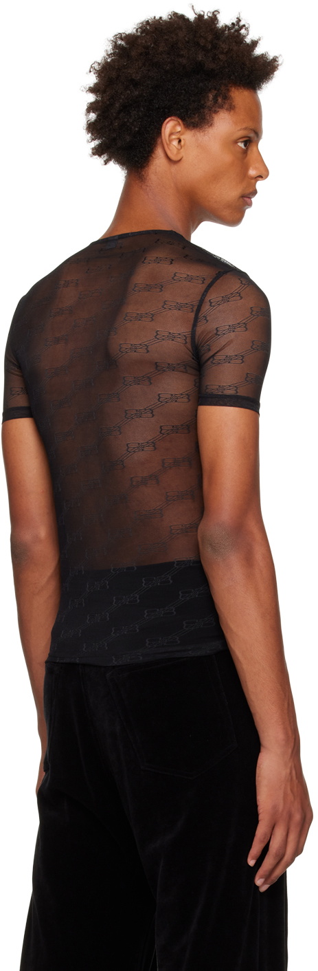 Balenciaga Black Sheer T-Shirt Balenciaga