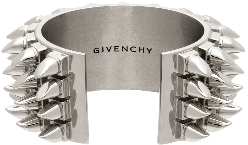 Givenchy Silver G Studs Cuff Bracelet Givenchy