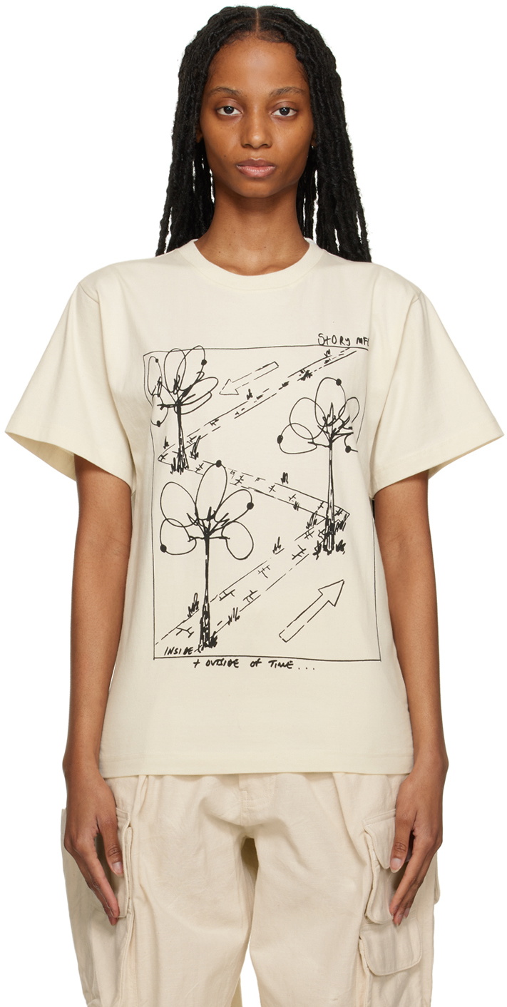 Story mfg. Off-White Grateful T-Shirt Story Mfg.