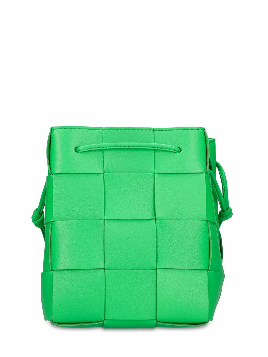 BOTTEGA VENETA - Small Cassette Leather Cross-body Bucket Bottega Veneta