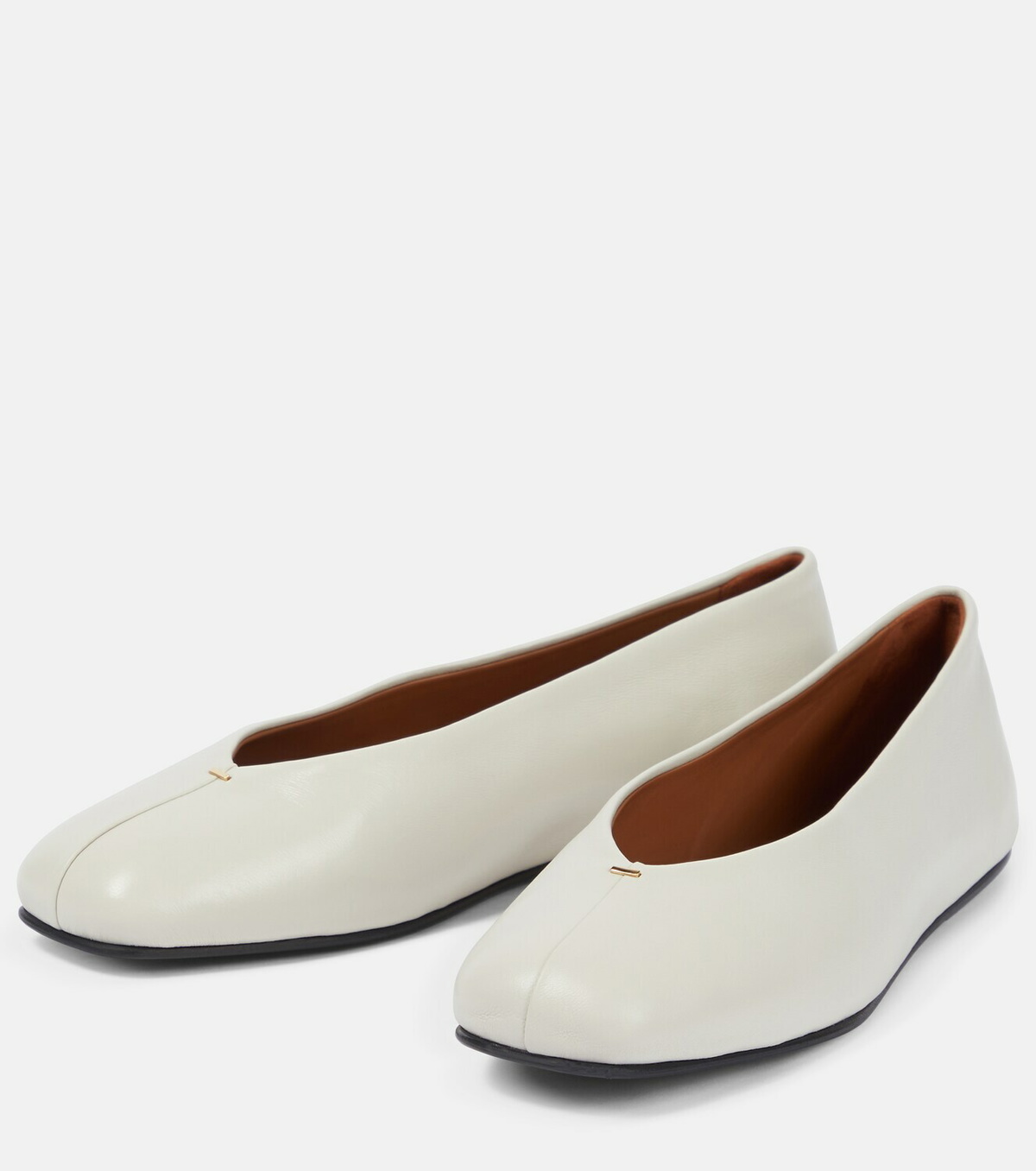 The Row Eva leather ballet flats The Row