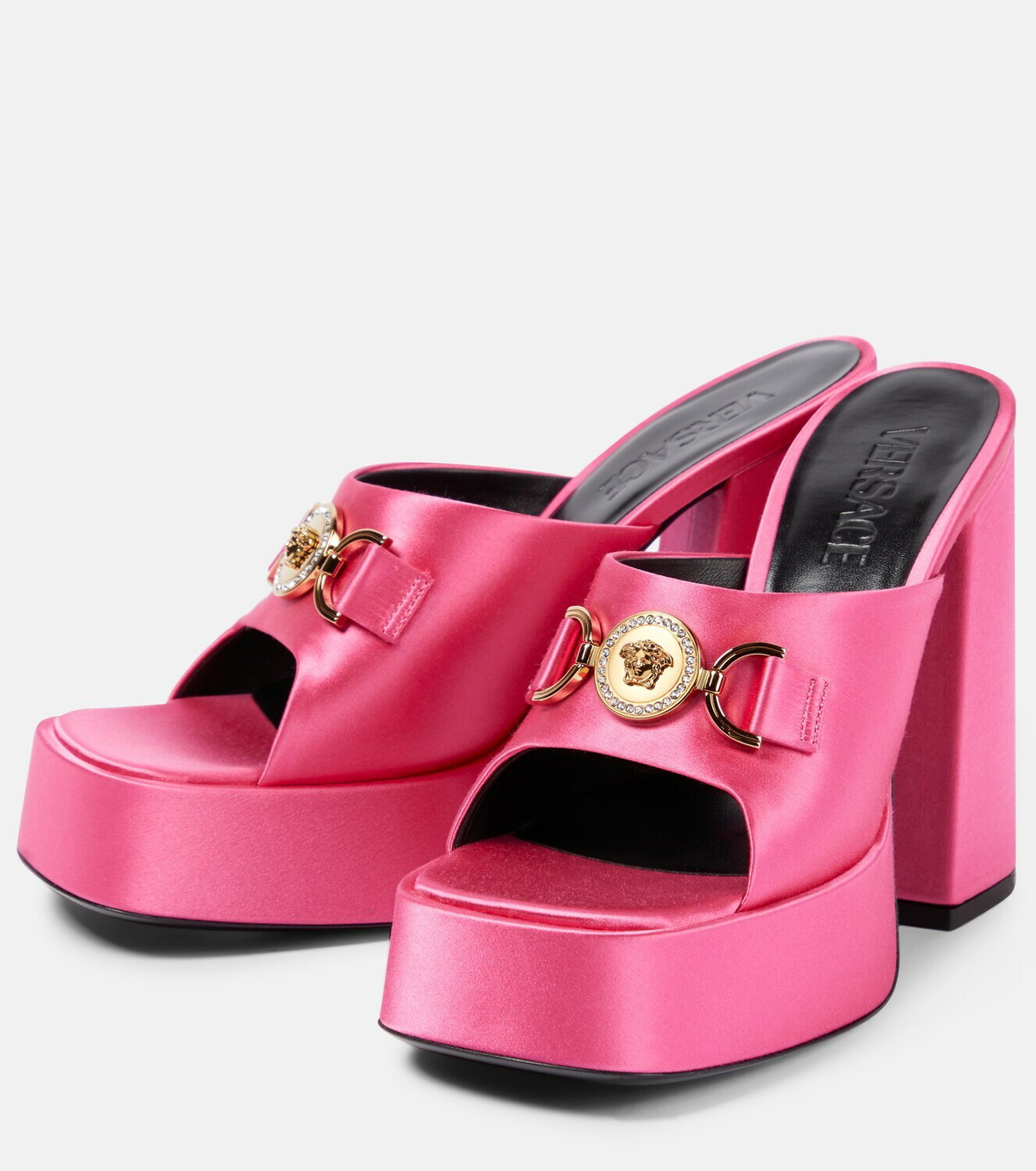 Versace Medusa '95 satin platform sandals Versace