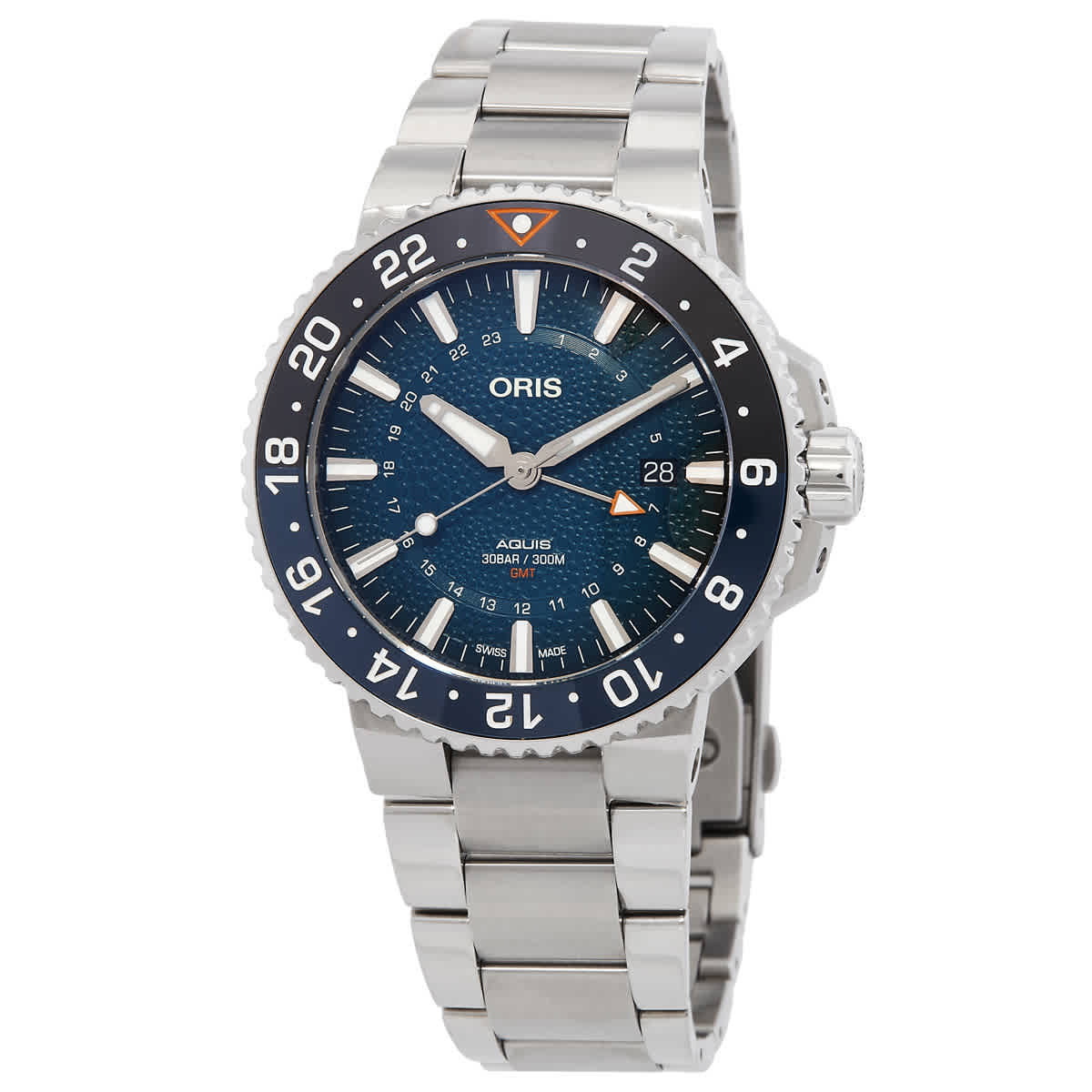 Oris Limited Edition Automatic Blue Dial Watch 01 798 7754 4175-Set Oris