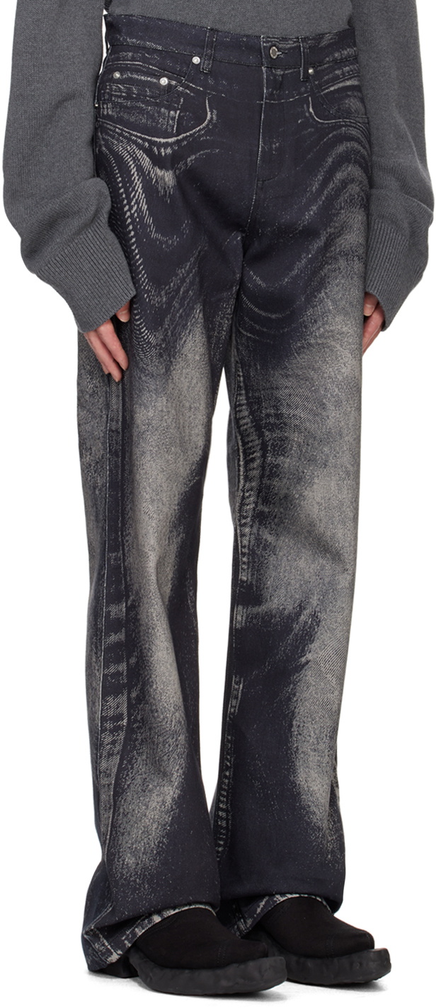 CAMPERLAB Black Printed Jeans CamperLab