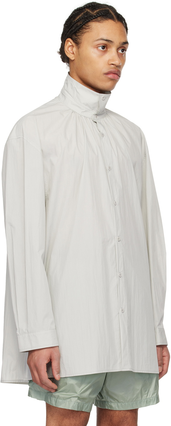 AMOMENTO Gray Oversized Shirt AMOMENTO