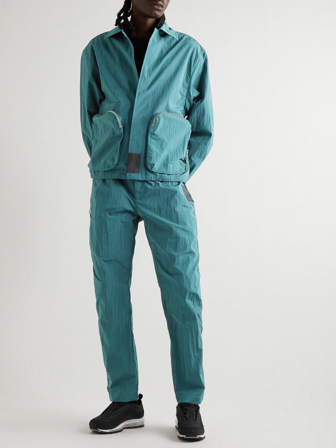 HAYDENSHAPES - Template Coach Logo-Appliquéd Crinkled-Shell Jacket ...