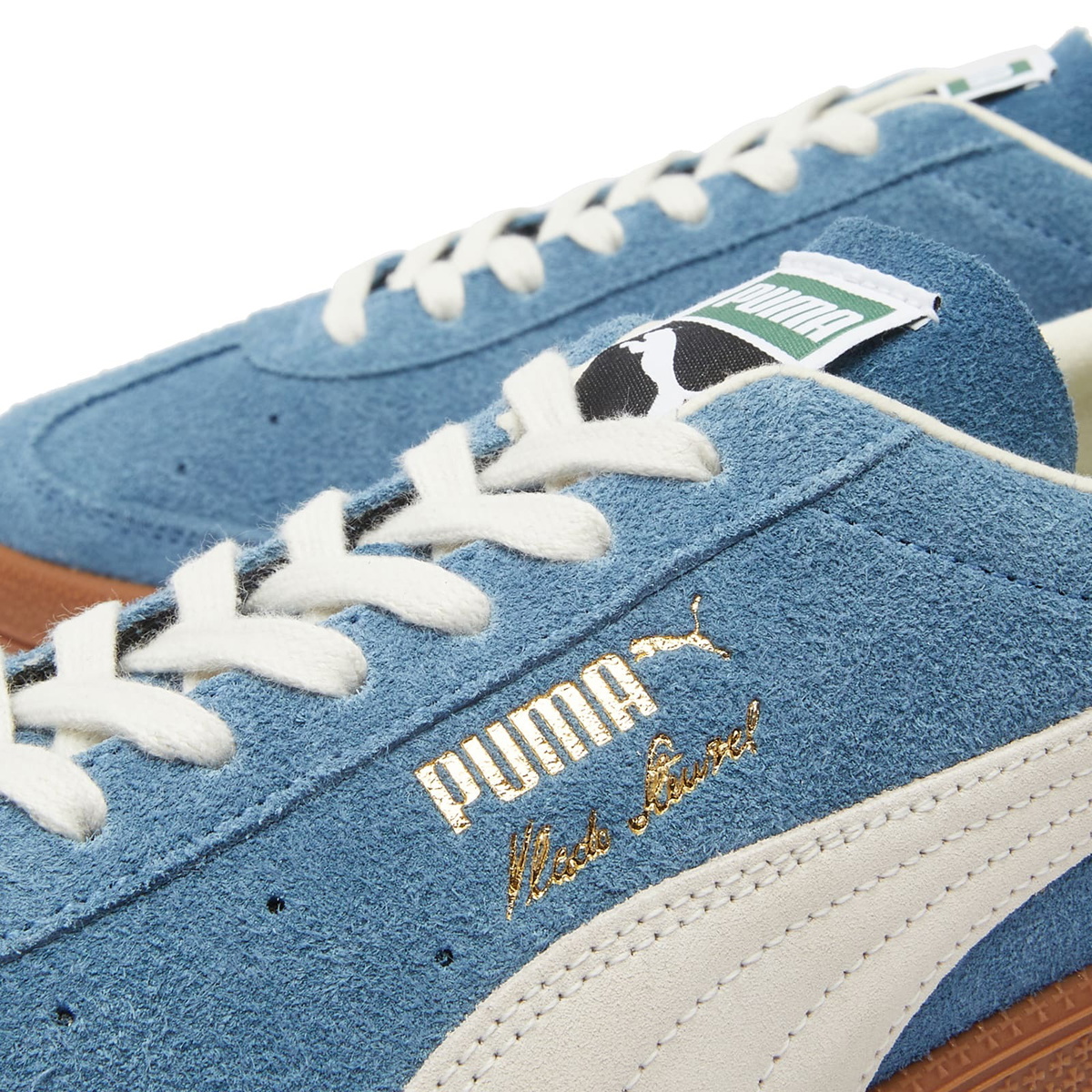 Puma Men's Vlado Stenzel Hairy Suede Sneakers in Deep Dive/Gum Puma
