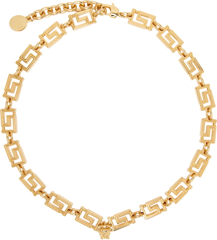 Versace Gold Greca Necklace Versace