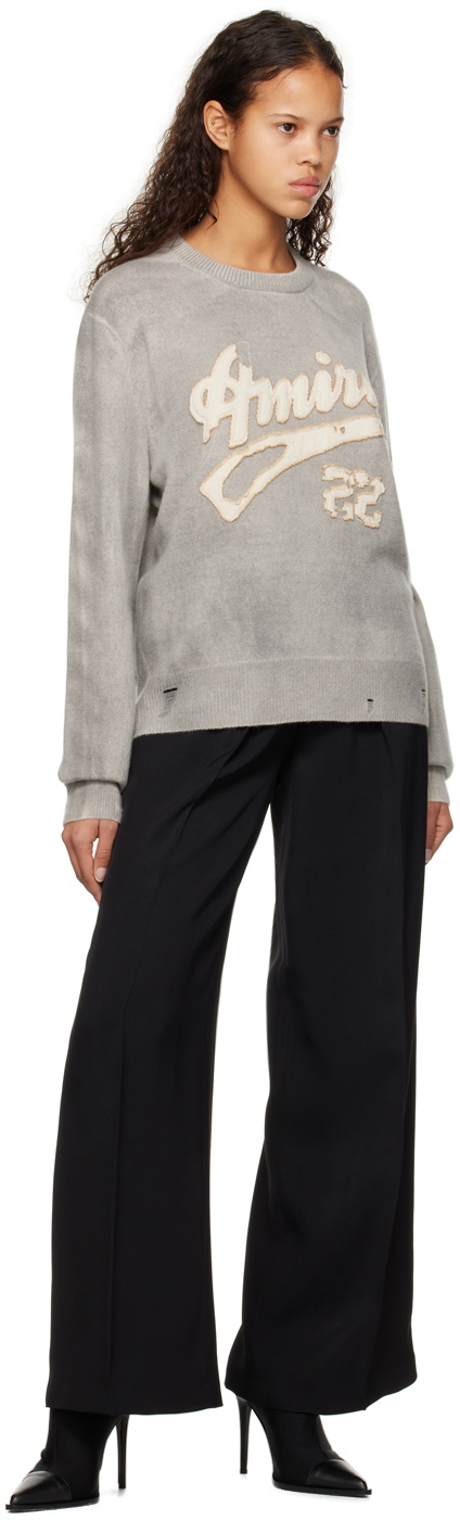 AMIRI Gray Spray Sweater Amiri