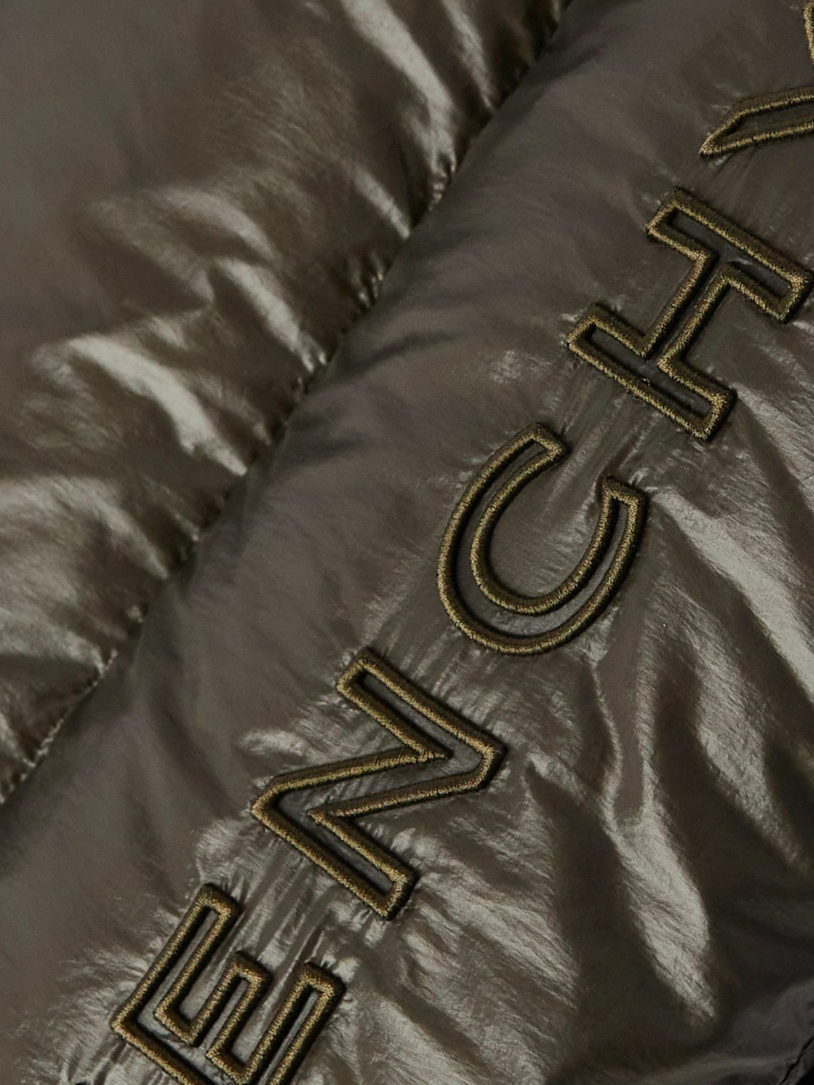 Givenchy - Logo-Embroidered Quilted Shell Down Gilet - Green Givenchy