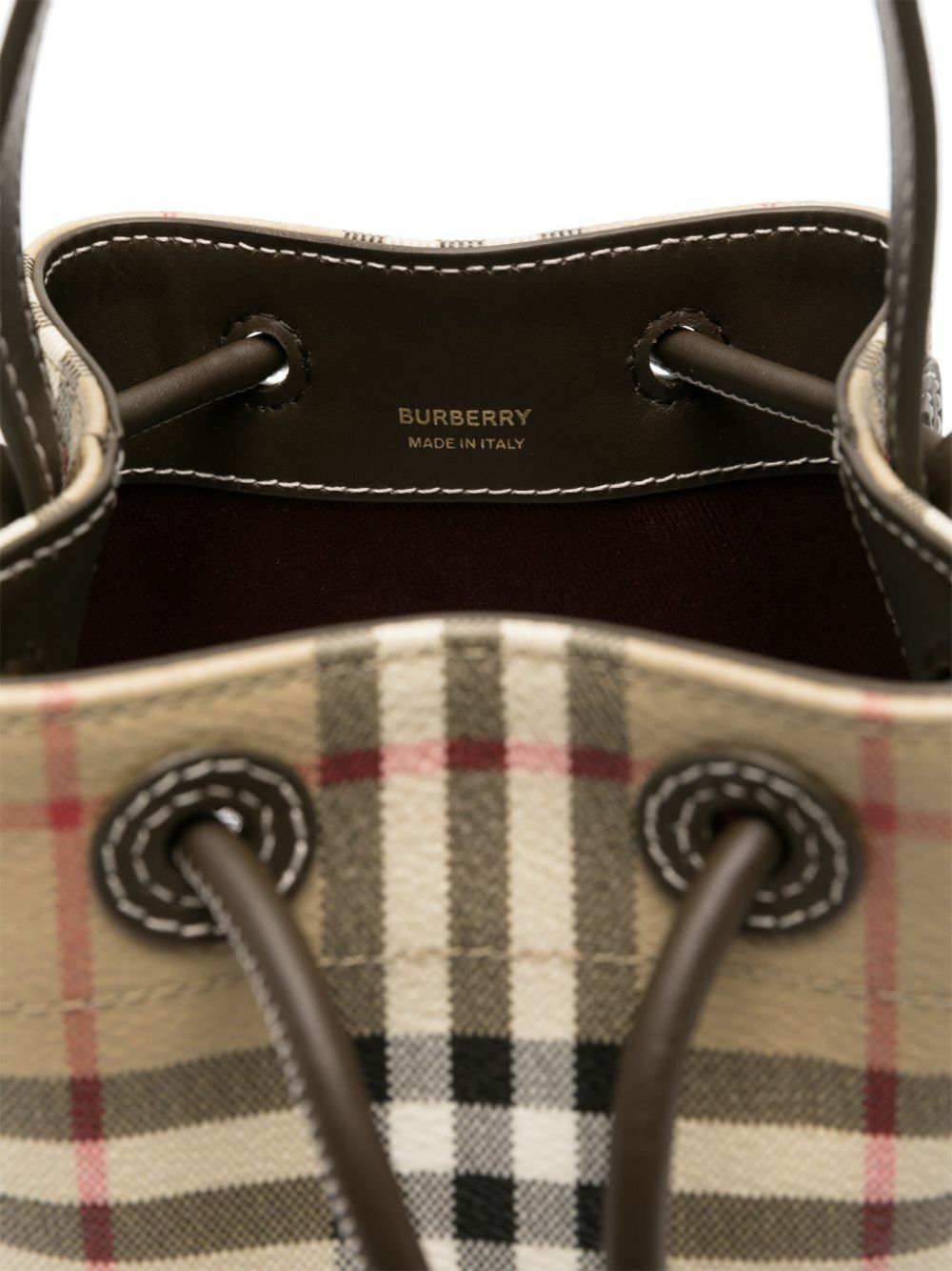 Burberry Check Bucket Bag Burberry