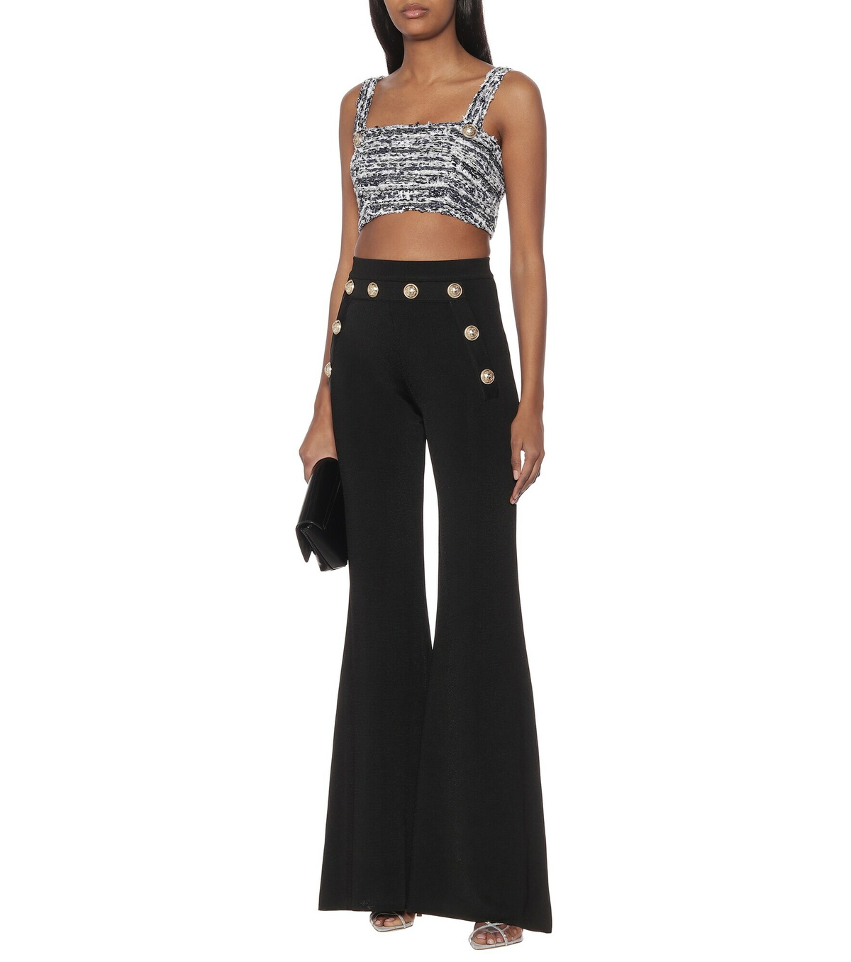 Balmain - Tweed crop top Balmain