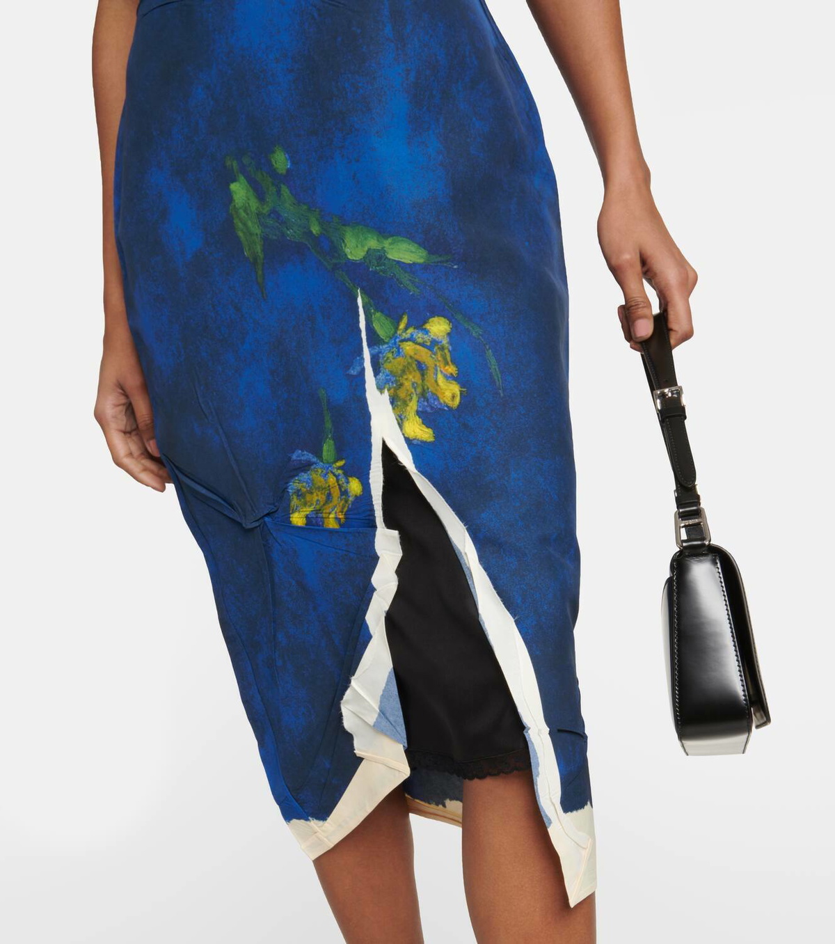 Prada Printed technical midi dress Prada
