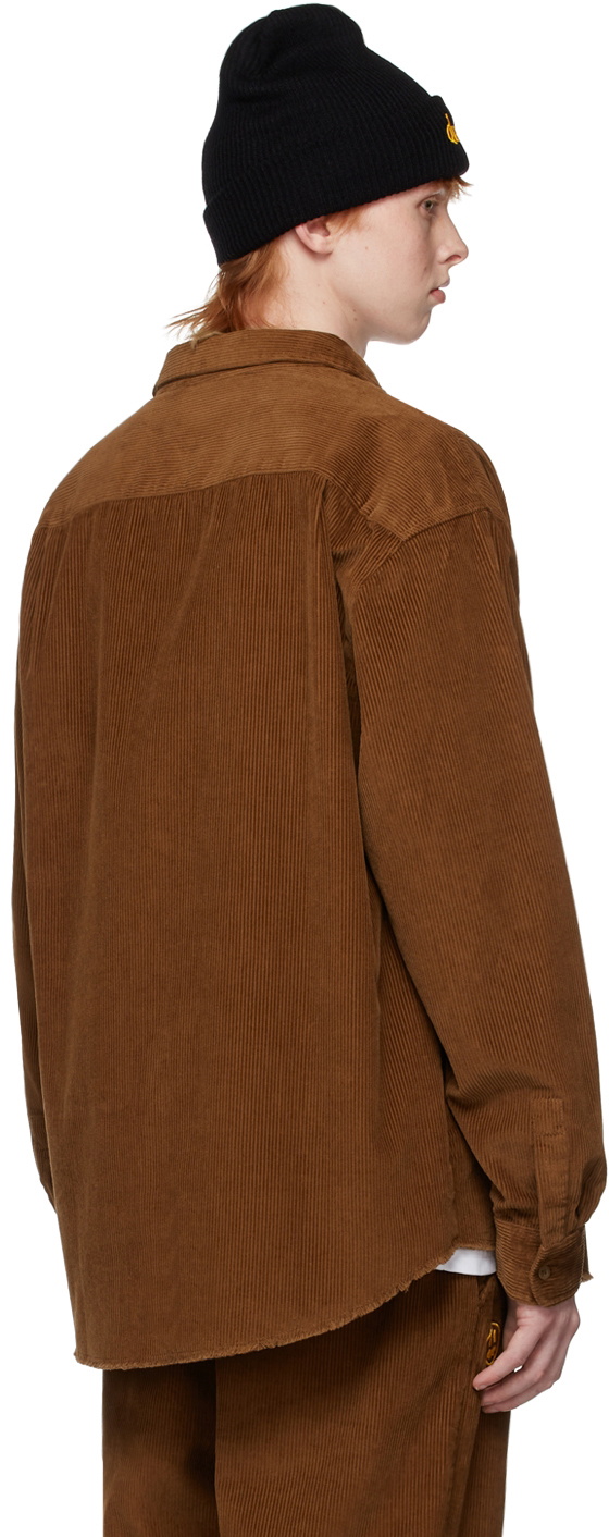 drew house SSENSE Exclusive Brown Painted Mascot Shirt drew house