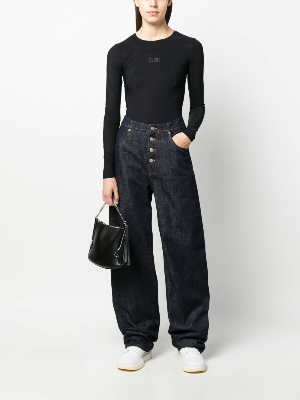 MM6 MAISON MARGIELA - Long Sleeve Bodysuit MM6 Maison Margiela