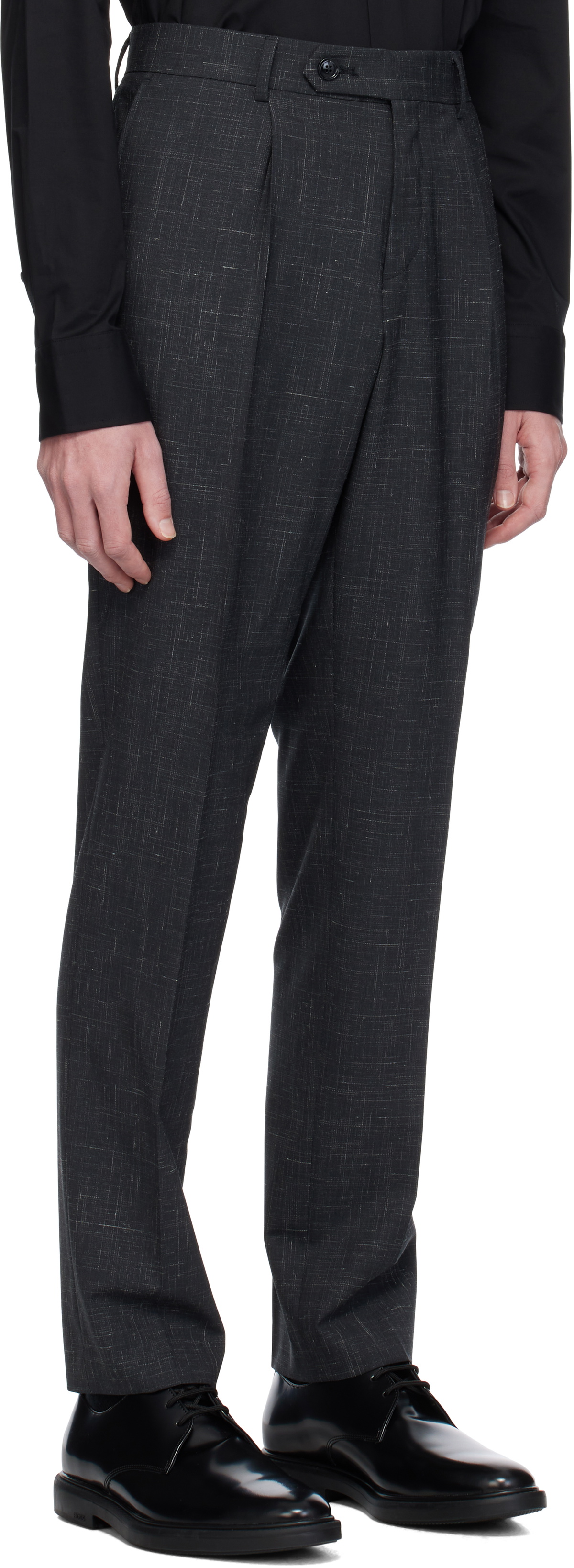 BOSS Gray Slim-Fit Suit BOSS